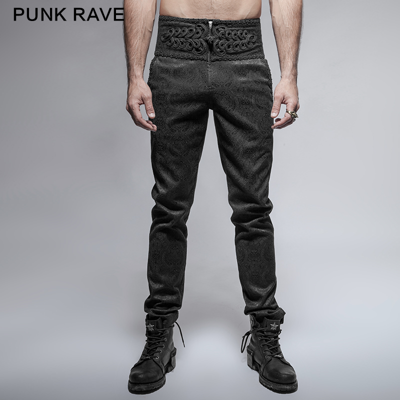 Punk Rave Gothic men Fit Long Pants