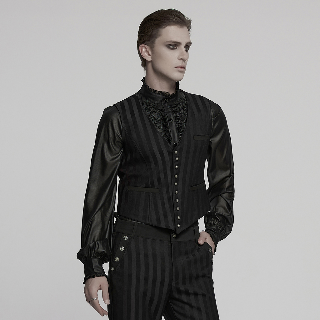 Punk Rave Simple Design Elegant And Noble Steampunk Vest