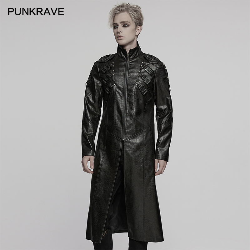 Punk Rave Handsome Stand Up Collar And Rugged Silhouette Cyberpunk Jacket